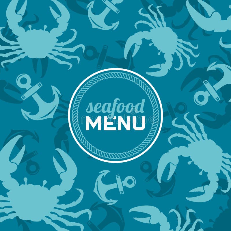 Seafood Menu 2 stock vector. Illustration of design, ocean - 32512833