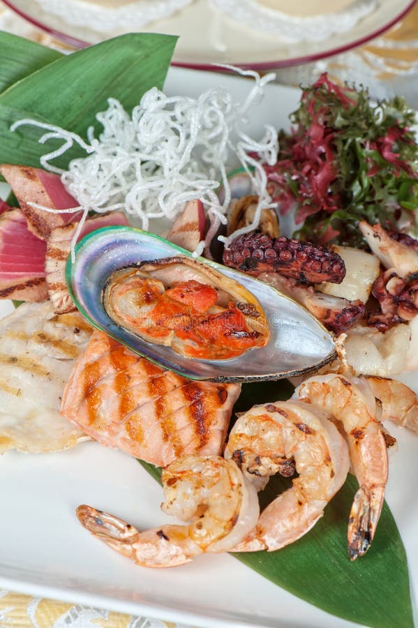Seafood mix stock photo. Image of food, healthy, cooked - 48019506