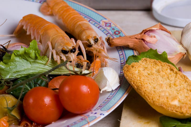 Seafood plate stock photo. Image of crustacean, pepper - 37696588