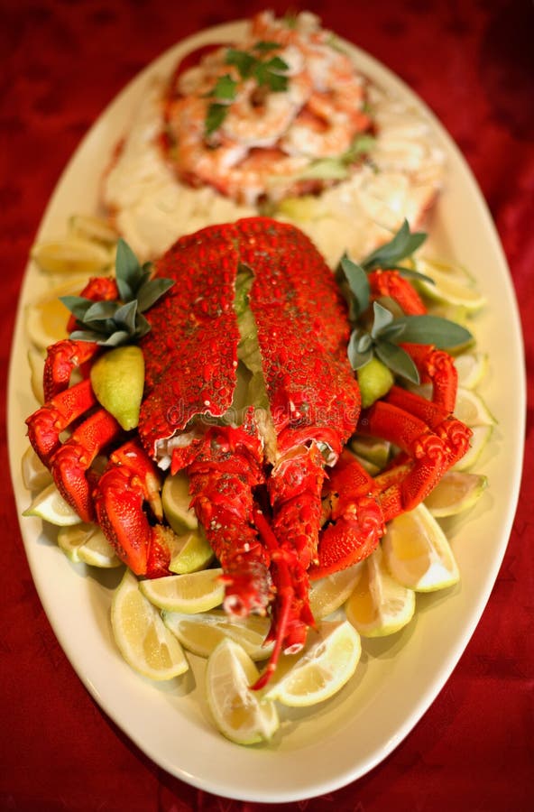 Seafood Platter stock image. Image of crayfish, herb, dinner - 7567613