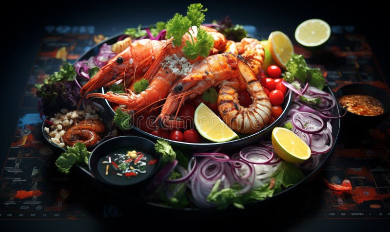 Restaurant Menu with Different Meals on Transparent Background, Top ...