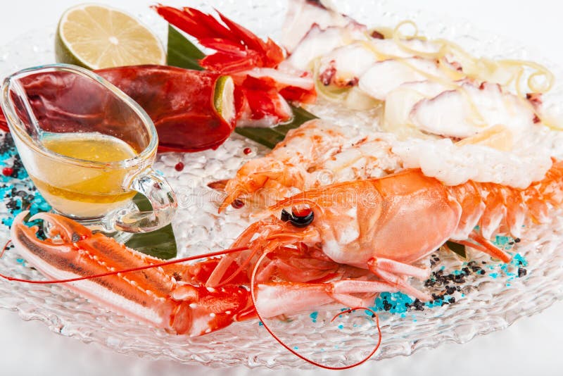 Seafood. Prepared Shellfish Stock Image - Image of food, excellent ...