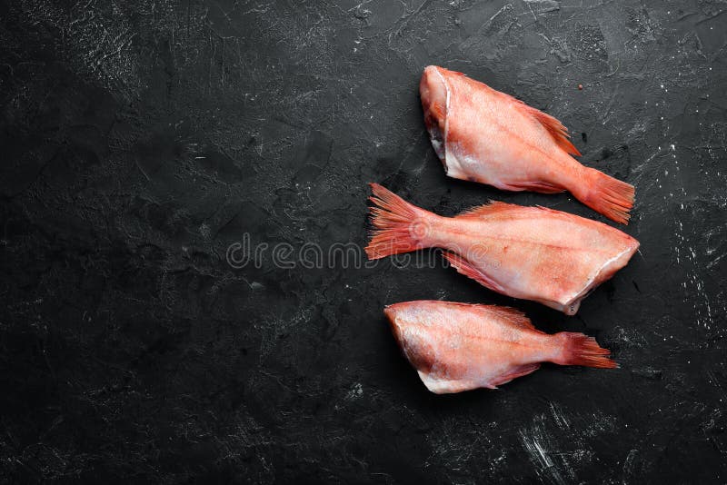 Seafood. Red Sea Fish. Top View. Stock Photo - Image of bream, salt ...