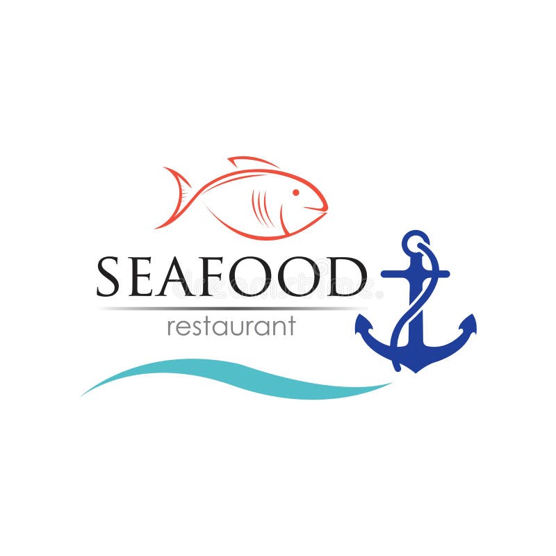 Seafood Restaurant Logo Design. Fish, Food and Beverage Logo Concept ...