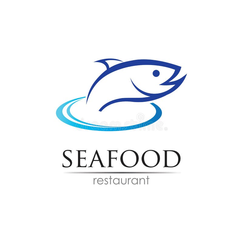 Seafood Restaurant Logo Design. Fish, Food and Beverage Logo Concept ...