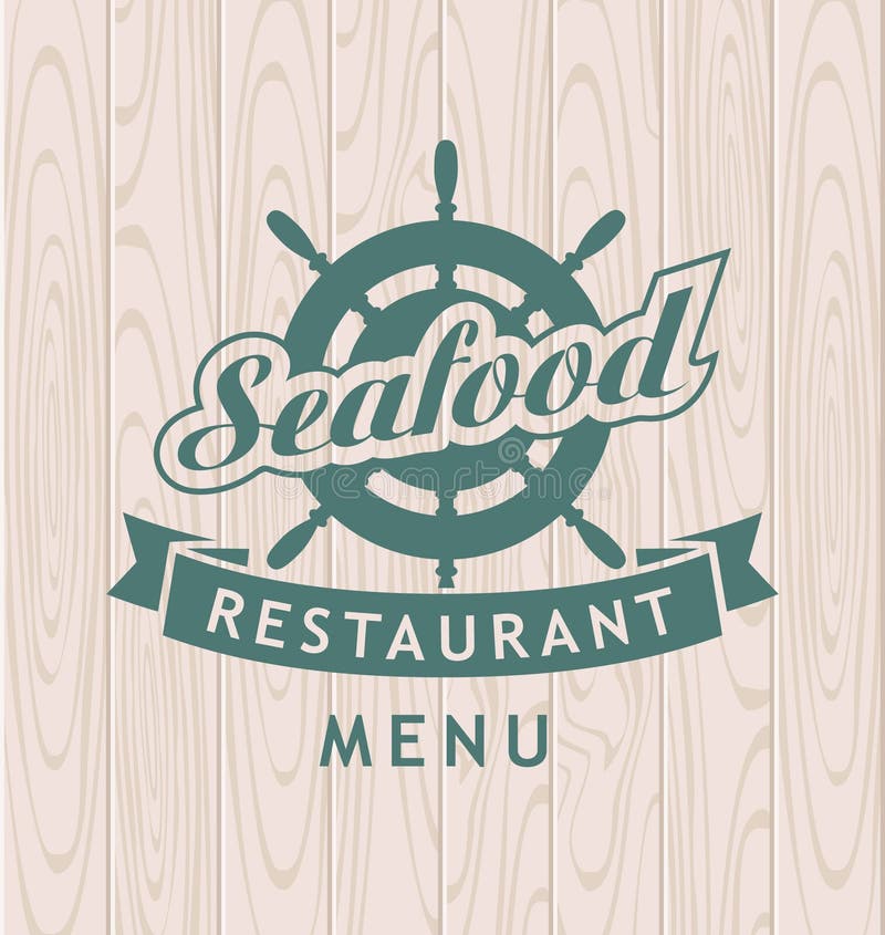 Seafood restaurant stock vector. Illustration of texture - 48792135