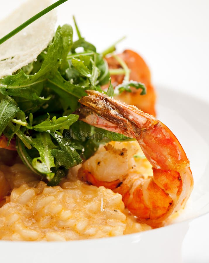 Seafood Risotto stock image. Image of prawn, people, dinner - 13673949