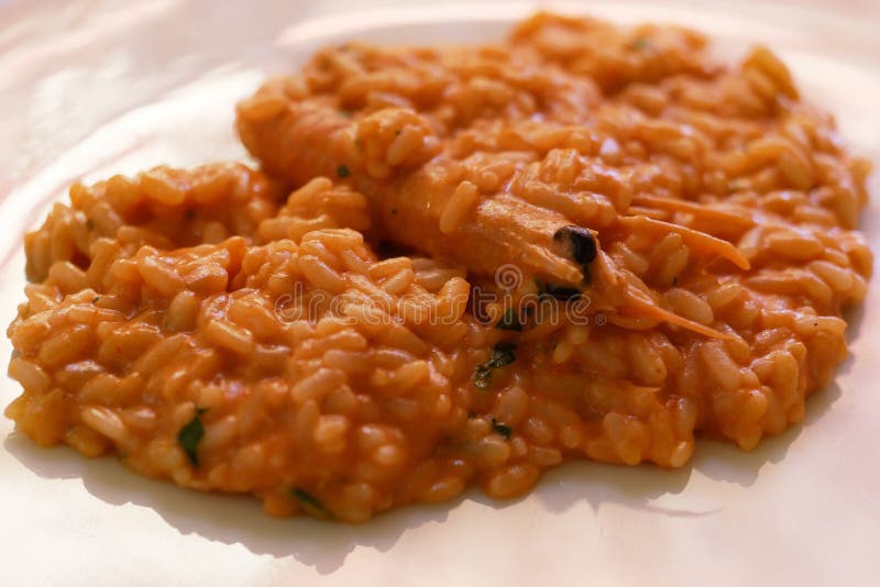 Seafood Risotto Closeup stock image. Image of restaurant - 94470149