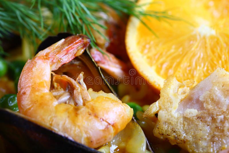 Seafood scampi stock image. Image of dinner, saffron, cook - 3858709