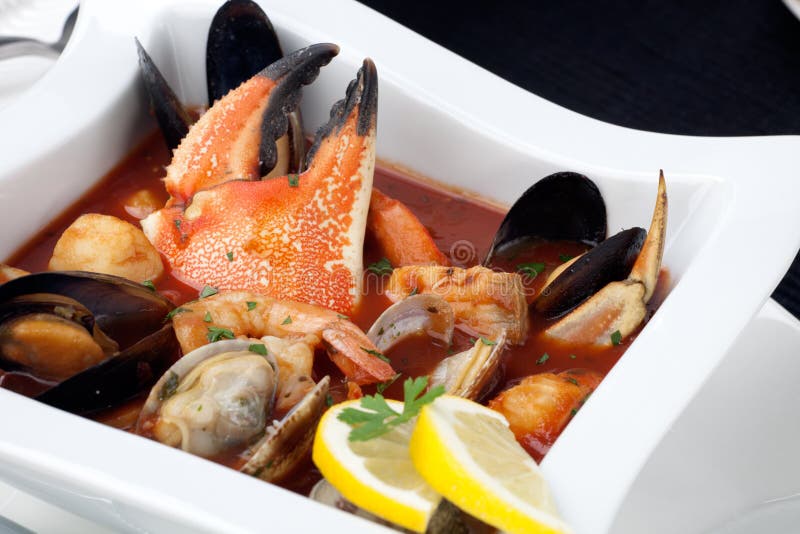 Seafood Stew with Crab Claw Stock Image - Image of claw, crab: 21718305