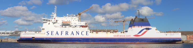 Seafrance Boat at the Quay in Dunkerque Editorial Image - Image of ...