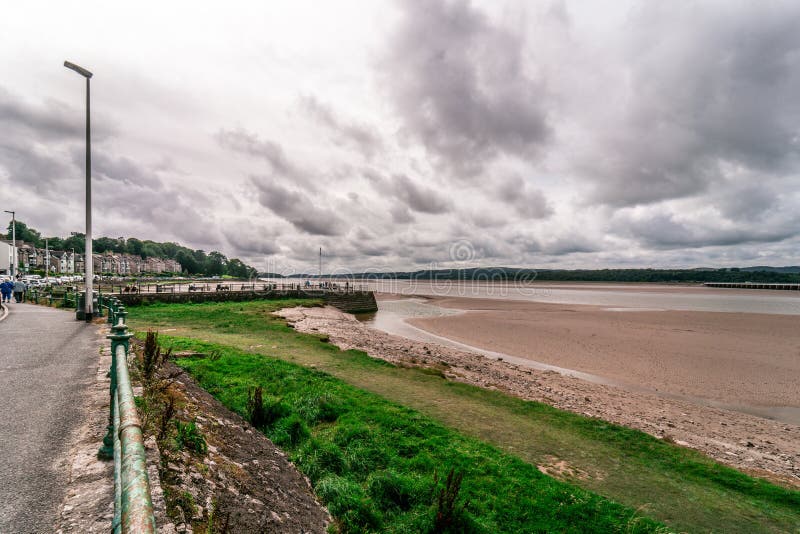 Seafront at Arnside Cumbria Morecambe Bay Stock Image - Image of ...