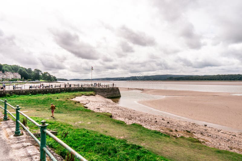 Seafront at Arnside Cumbria Morecambe Bay Stock Photo - Image of ...