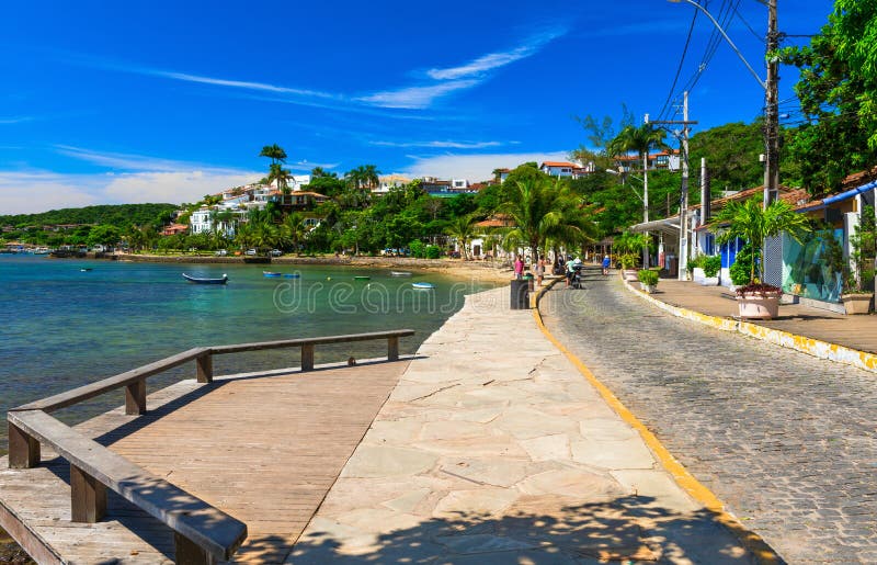 Seafront in Buzios, Rio De Janeiro Editorial Stock Image - Image of ...