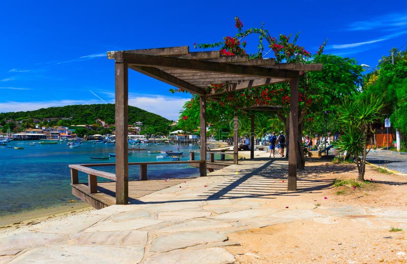 Seafront in Buzios, Rio De Janeiro Editorial Photography - Image of ...