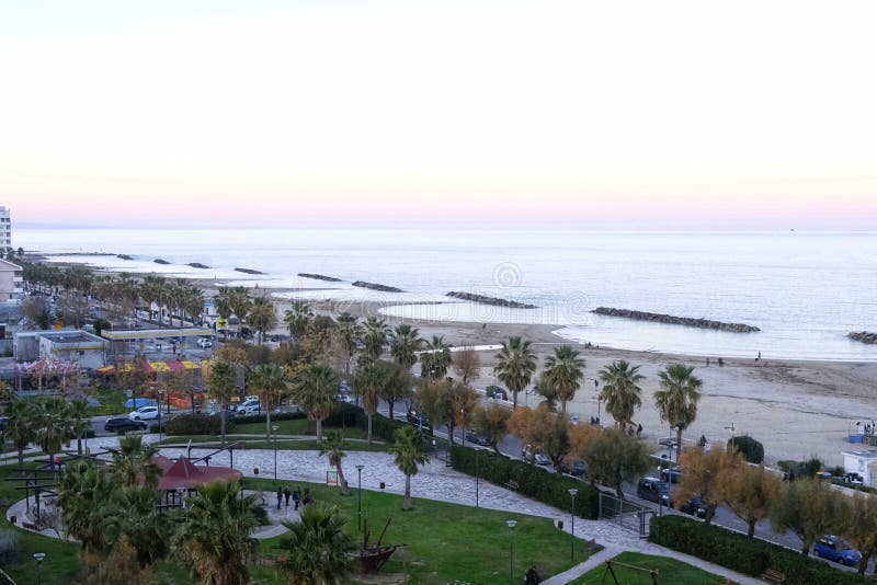 Seafront of Montesilvano stock photo. Image of abruzzo - 104258016