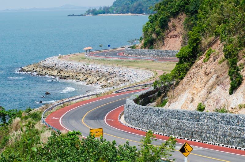 Seafront road stock image. Image of skyscrapers, seafront - 51733431