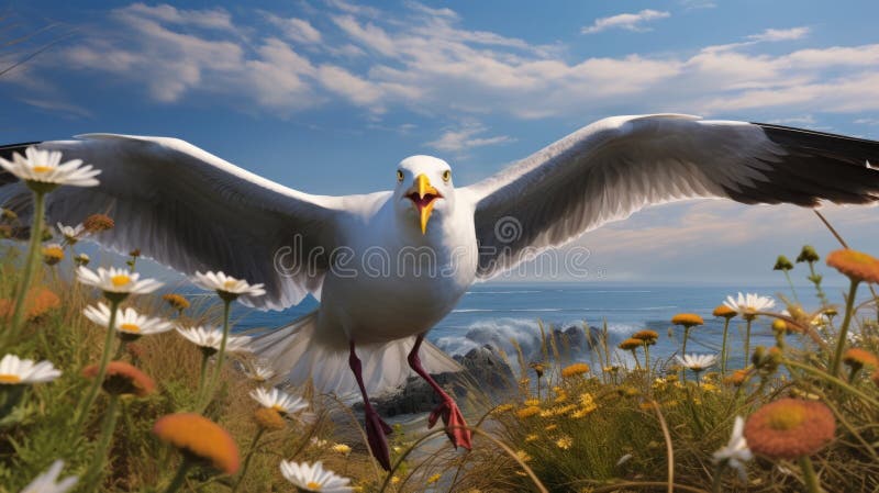 Seagull Wallpapers 2: Naturalistic Flora and Fauna in Daz3d Style Stock ...