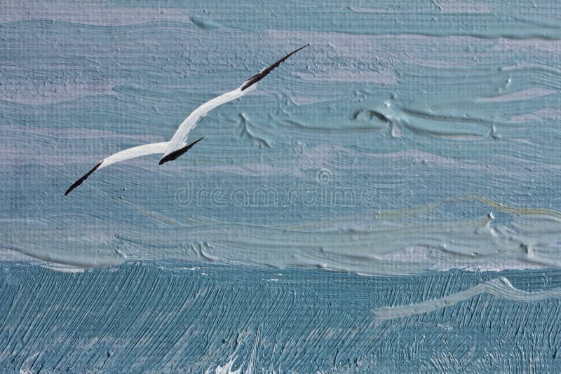 Seagull in texture paint stock photo. Image of paint - 21845258