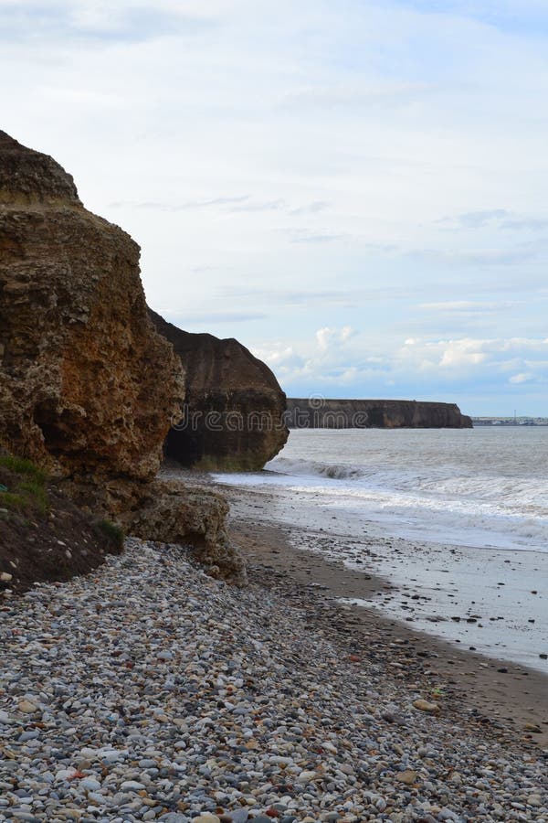 Seaham Cliffs 1 stock photo. Image of seaham, cliffs - 88835094