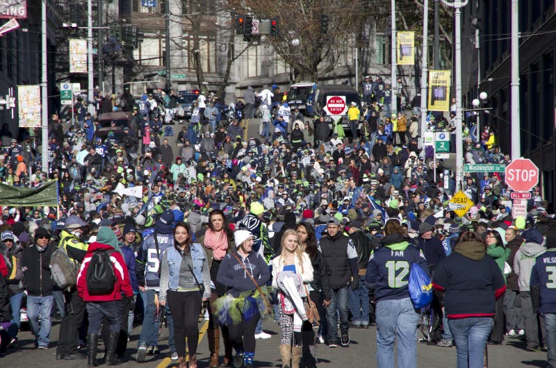 Seahawks Win Championship Celebration Parade Editorial Stock Photo ...