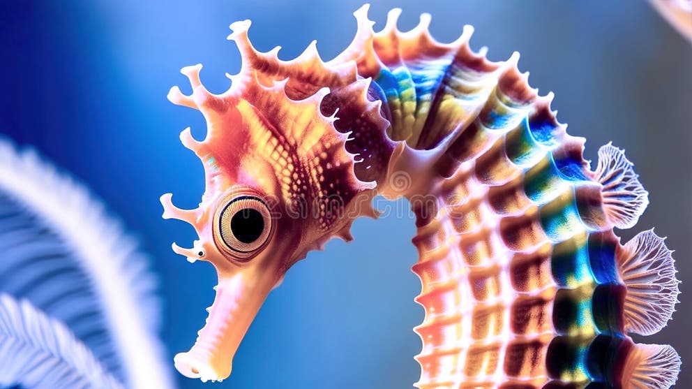Seahorse Underwater Close-up Stock Photo - Image of horse, animal ...