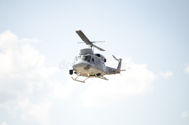 Seaking Helicopter Landing Sky View Navy Front Stock Image - Image of ...