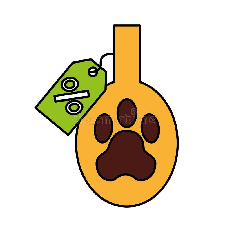 Seal with animal footprint stock vector. Illustration of footprint ...