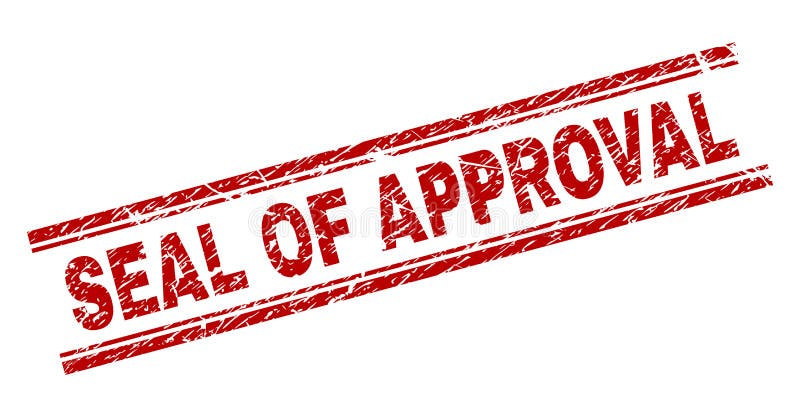 Scratched Textured SEAL of APPROVAL Stamp Seal Stock Vector ...