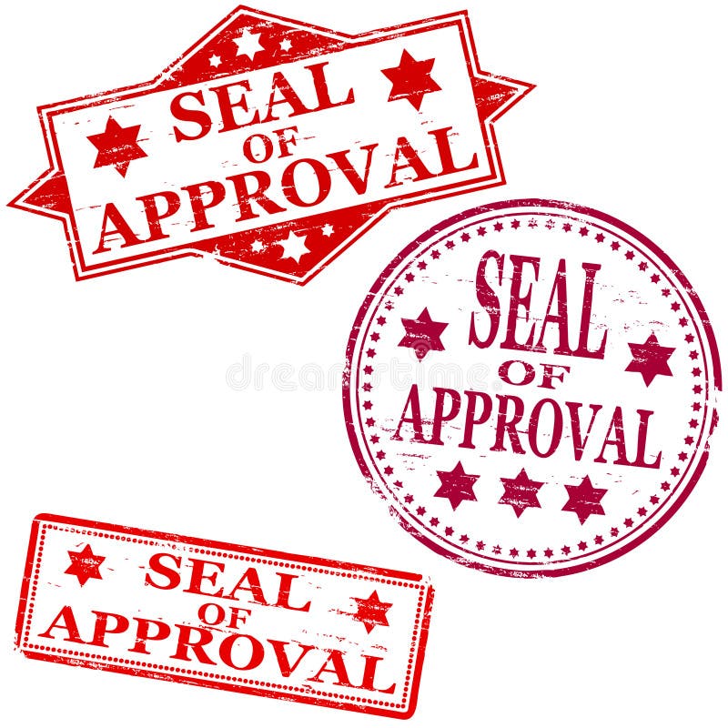 Seal of approval stamp stock vector. Illustration of exclusive - 21954193