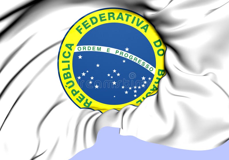 Seal of Brazil stock illustration. Illustration of render - 40095004
