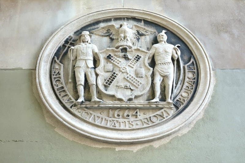 Seal of the City of New York Stock Image - Image of york, colonist ...
