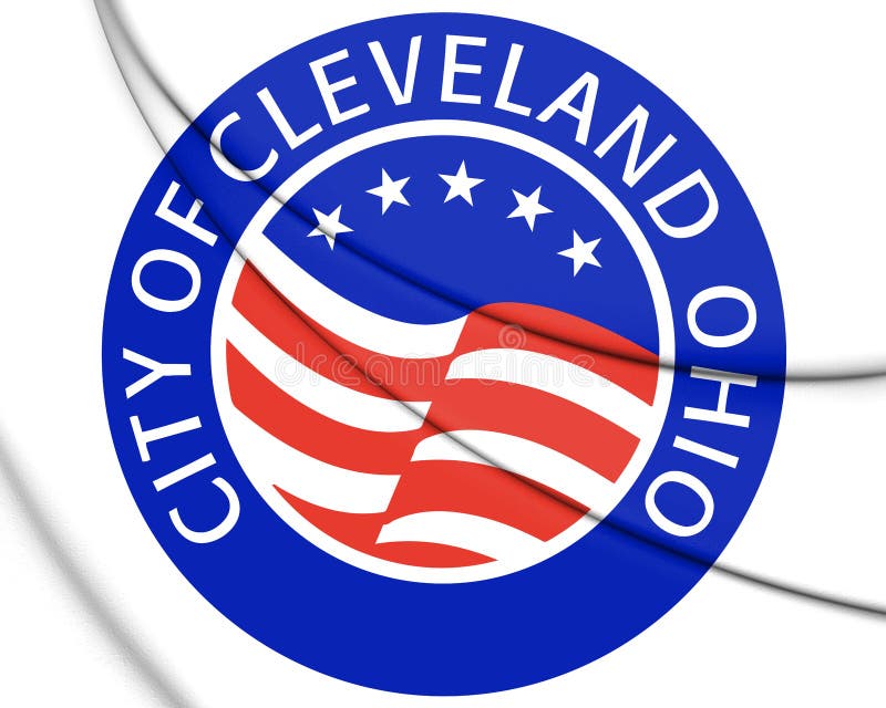 Seal of Cleveland Ohio State, USA. 3D Illustration Stock Illustration ...