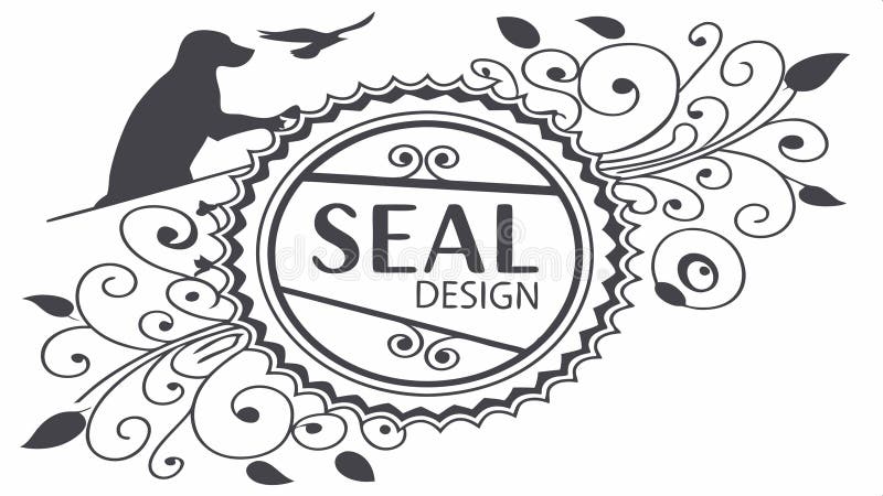 Seal Design Icon, Classic Emblem for Logos and Badges Vector Design ...