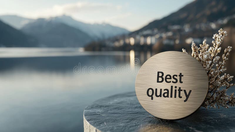 Seal of Distinction: Graphic Showcasing Phrase Best Quality As Hallmark ...