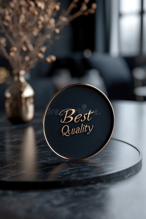 Seal of Distinction: Graphic Showcasing Phrase Best Quality As Hallmark ...