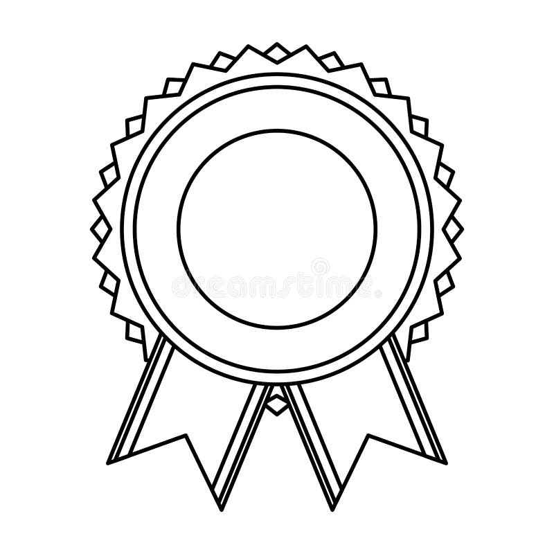 Seal frame with ribbon stock vector. Illustration of decoration - 89106666