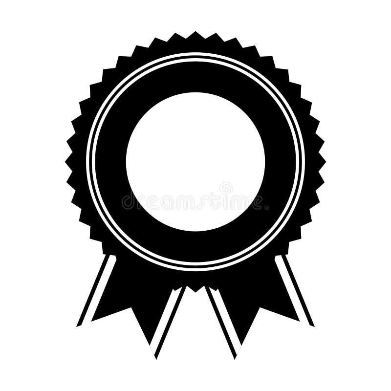 Seal frame with ribbon stock vector. Illustration of graphic - 89106559