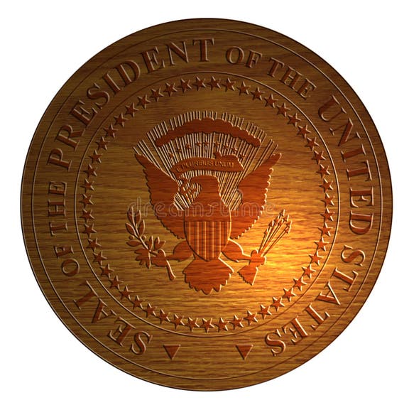 Seal of the President of US Stock Illustration - Illustration of united ...