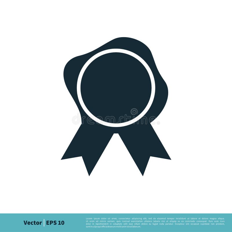 Seal Ribbon Emblem Icon Vector Logo Template Illustration Design ...