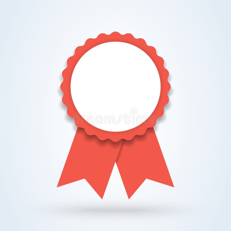 Simple, Flat Award Ribbon Icon. Six Color Variations. Isolated on White ...
