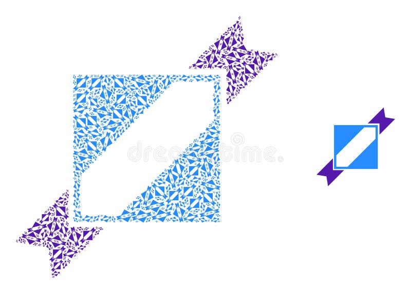 Seal Stamp Template Recursion Collage Of Self Icons Stock Vector