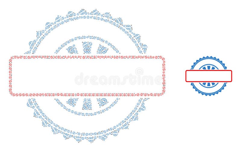 Seal Stamp Template Recursion Collage of Self Items Stock Vector ... Seal Stamp Template Recursion Collage of Self Items Stock Vector ...
