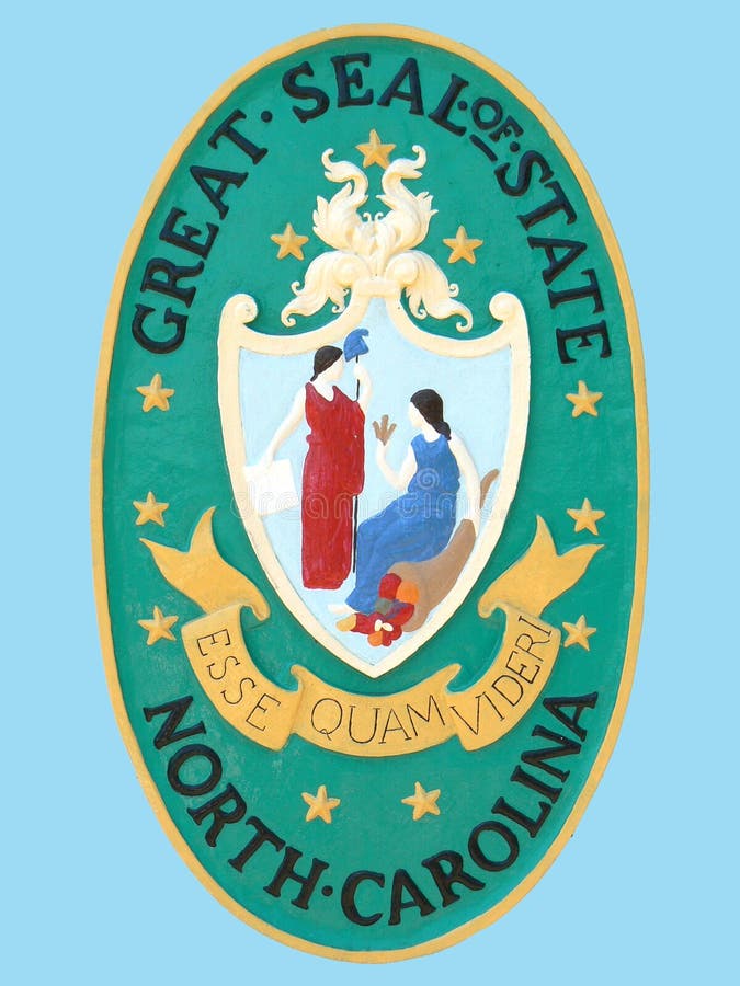 Seal of State of North Carolina Stock Image - Image of state, carolina ...