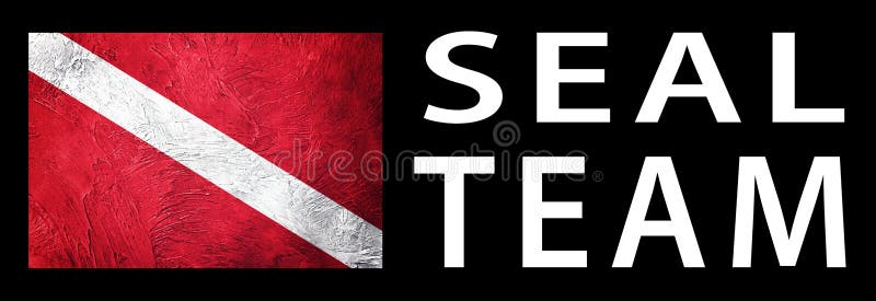 Seal Team Diver, Diver Down Flag, Scuba Flag Stock Image - Image of ...