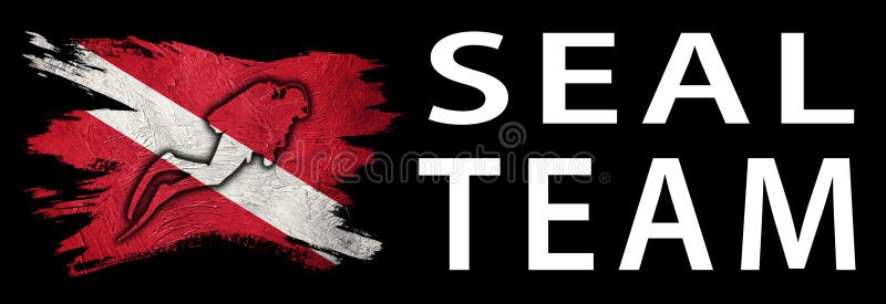 Seal Team Diver, Diver Down Flag, Scuba Flag Stock Image - Image of ...