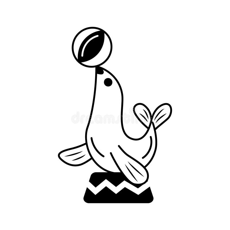 Seal Trick stock vector. Illustration of icon, entertainment - 338659665