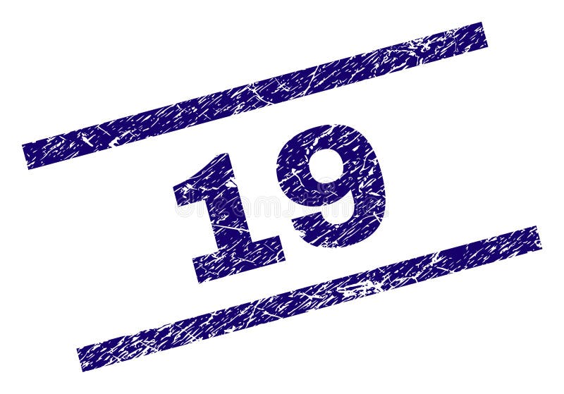 Grunge Textured 19 Stamp Seal Stock Vector - Illustration of rubber ...