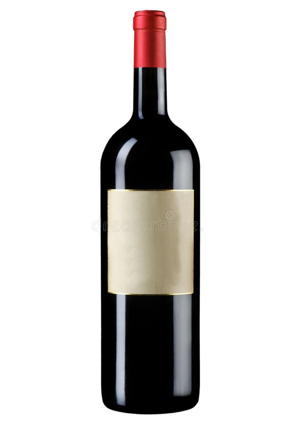 Red wine bottle stock image. Image of bottle, vertical - 34857153