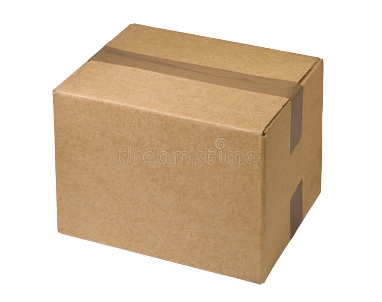 Single Sealed Brown Cardboard Box Stock Photos - Free & Royalty-Free ...